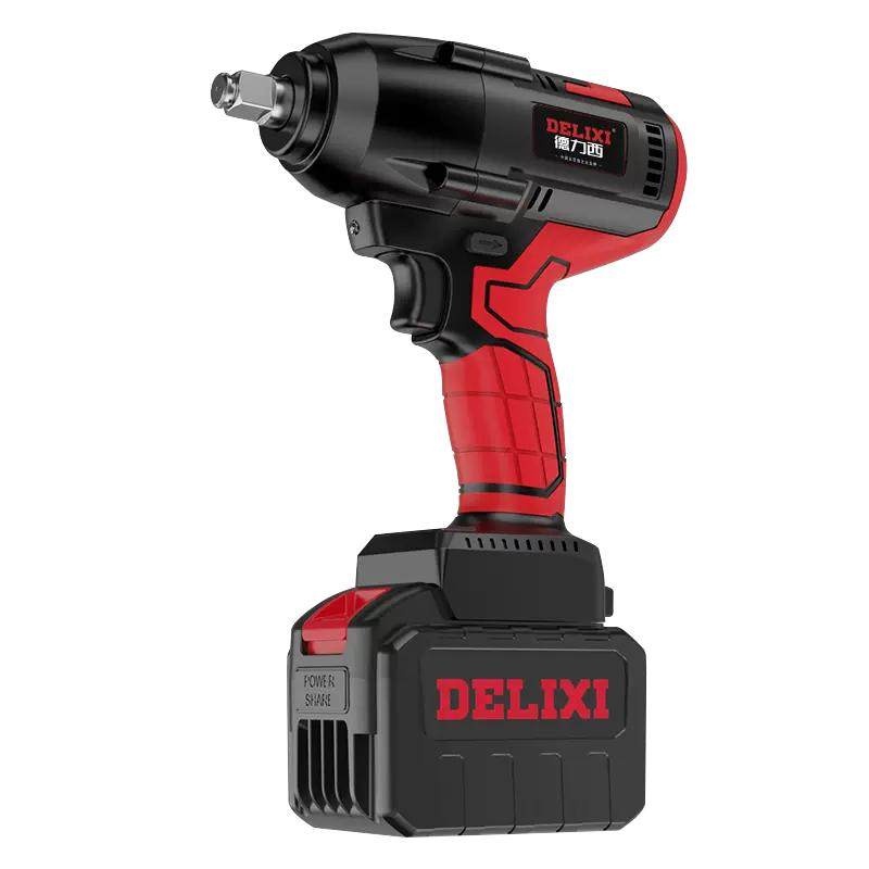 Delixi Brushless Electric Wrench | High Torque Impact Wrench with Lithium Battery Charging Board