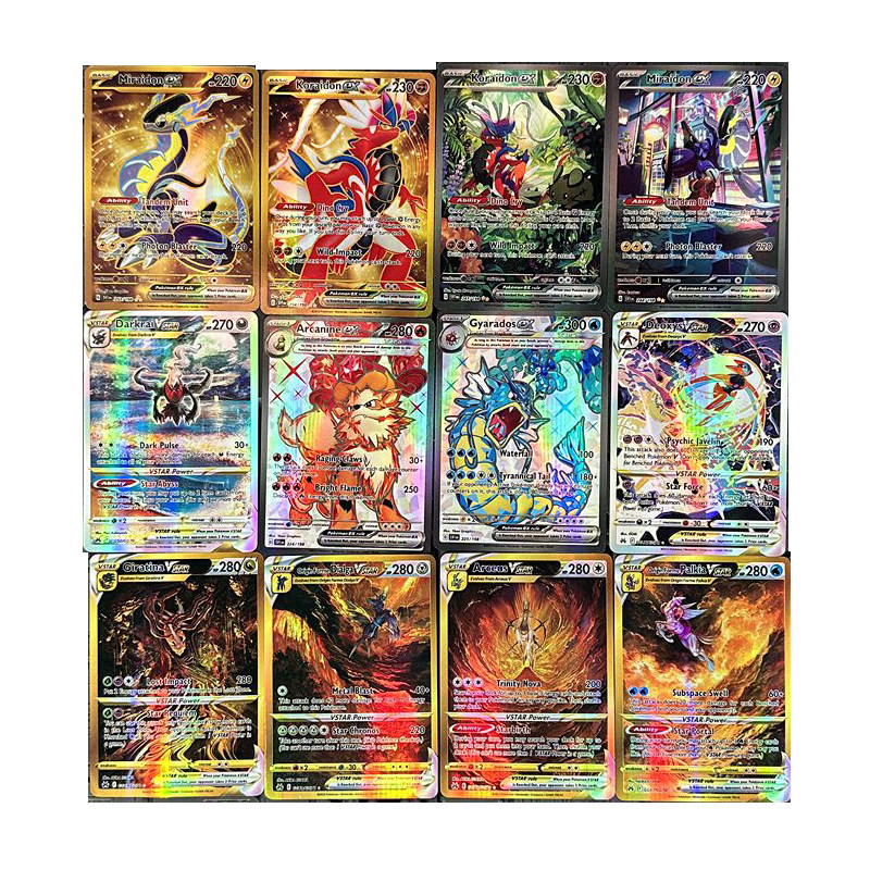 English Version Mega Super Evolution Pet Card Toy | Full Flash Card ...