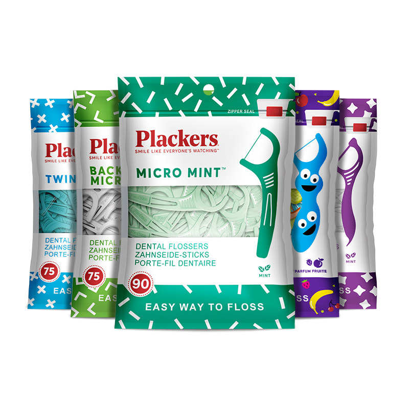 Plackers Imported Dental Floss - Ultra-Fine Mint Flavor Family Pack ...