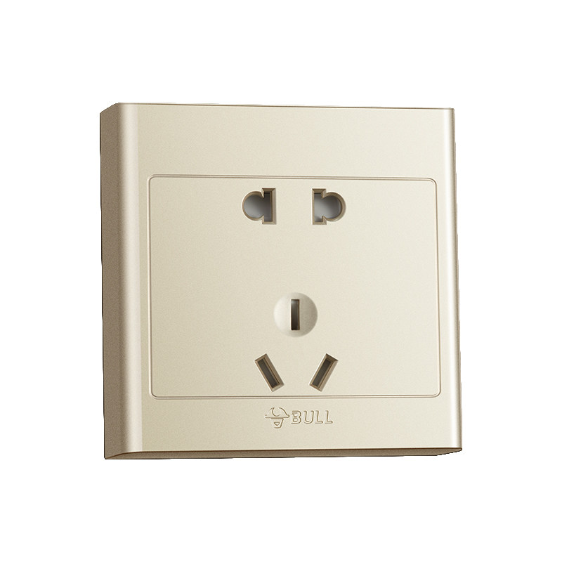 Bull Switch Wall Panel Surface Mounted Ultra-Thin Socket Gold