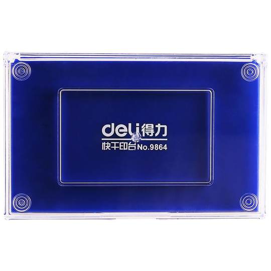 Deli Quick-Drying Ink Pad Red Large Quick-Drying Indonesian Financial ...