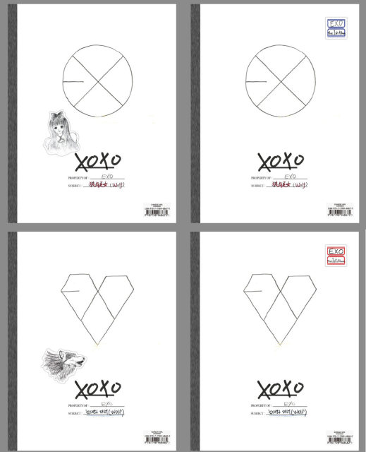 Genuine EXO-M+K Wolf and Beauty XOXO Chinese and Korean double album regular 1st album 2CD photo ...