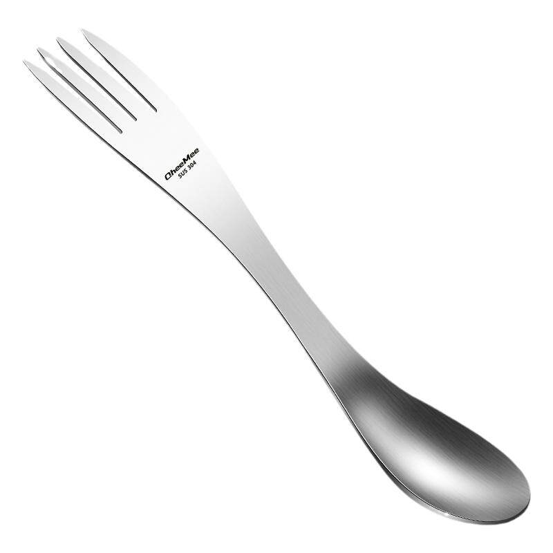 Cheemee 304 Stainless Steel Dual-Purpose Fork Spoon - Salad, Dessert, Fruit