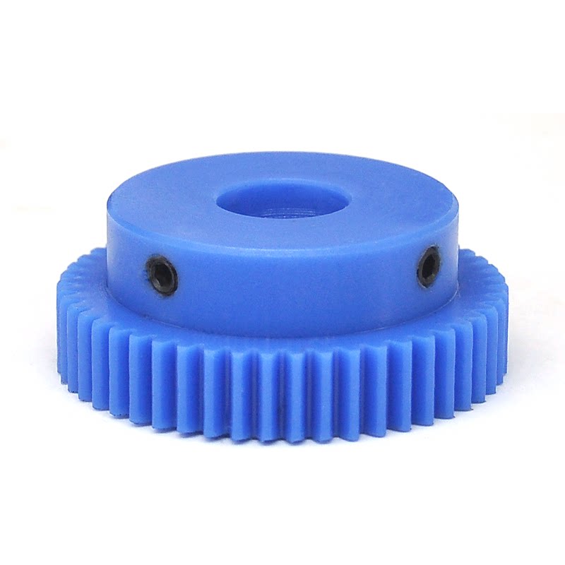 Nylon-stirnrad 1m60t – blauer kunststoff mit konvexen stufen. motor ...
