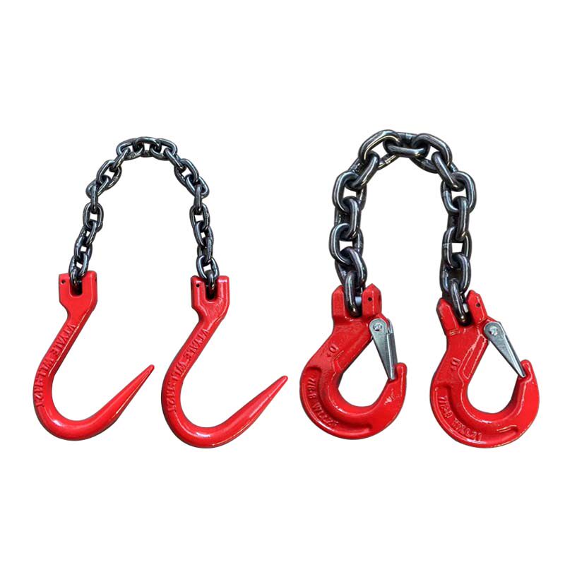Selempang rantai pengangkat kait berkepala dua - pipa baja derek dengan ...