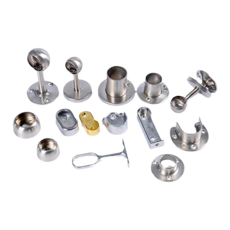 Wardrobe Clothes Rail Fixed Accessories Base Stainless Steel Tube Fixed ...