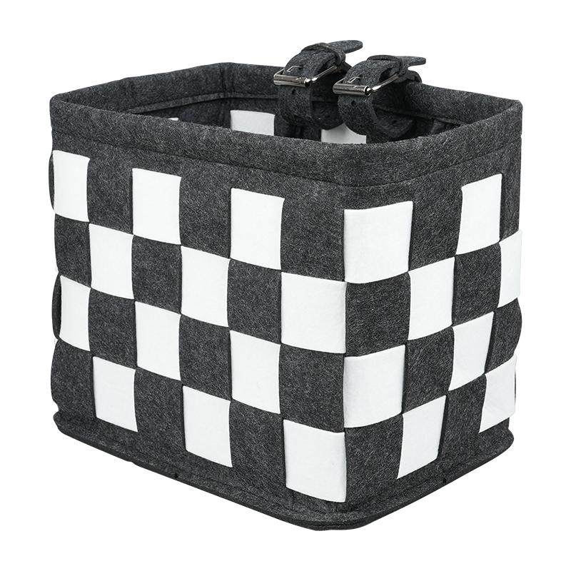 Deroace Large Bicycle Basket - Front Mount Felt Storage
