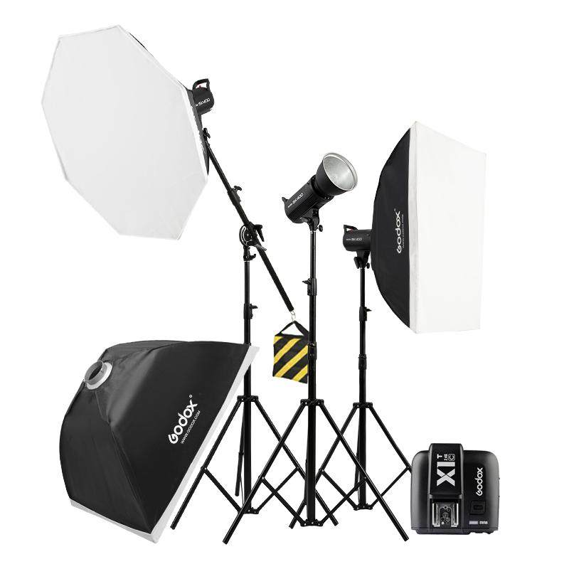 Godox SK400W Studio Flash Kit with Softbox - Portrait & Product Photography