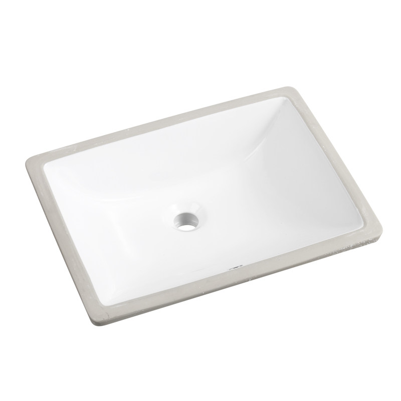 Square Ceramic Undercounter Washbasin for Bathroom Balcony