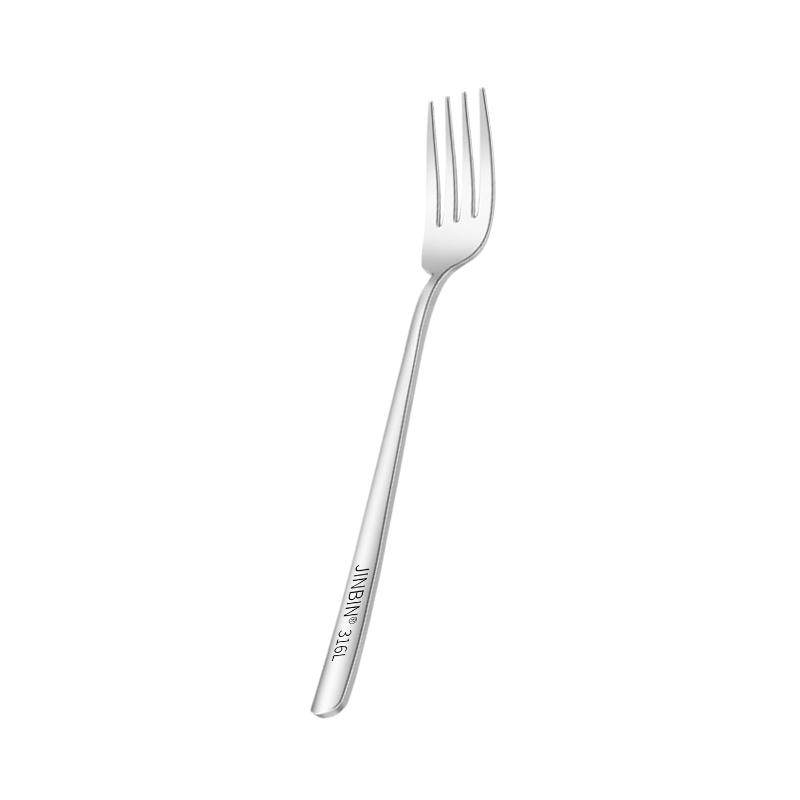 304 Stainless Steel Western Food Fork - Long Handle Fruit and Steak Fork