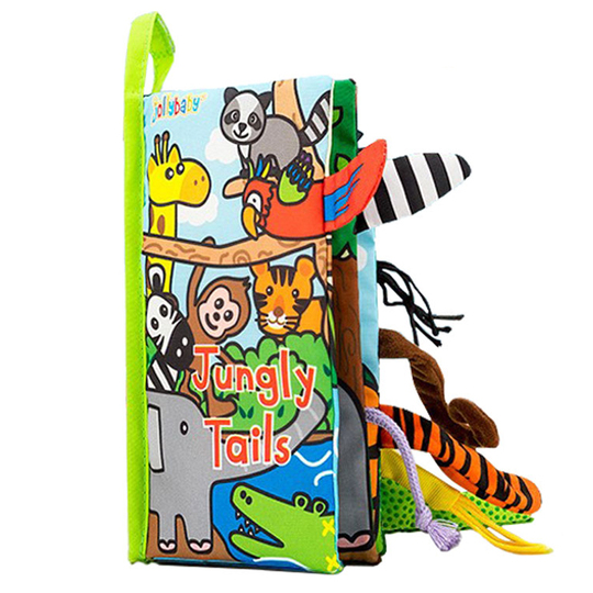 Libro de texturas de colas de animales Jollybaby - Juguete educativo ...
