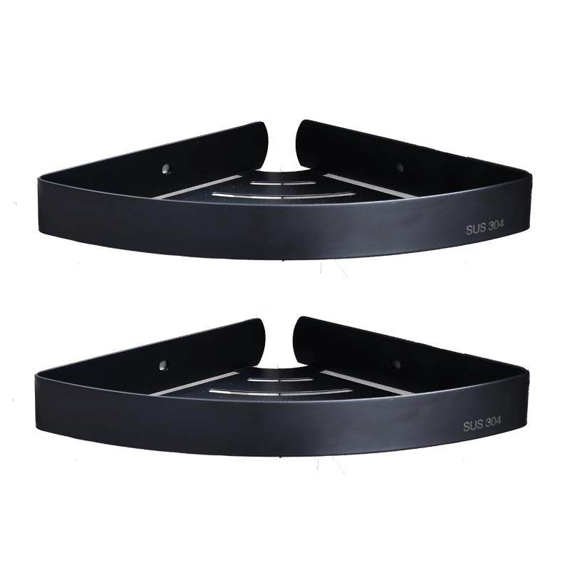 Mini Stainless Steel Bathroom Triangle Basket - Wall-Mounted Storage Rack