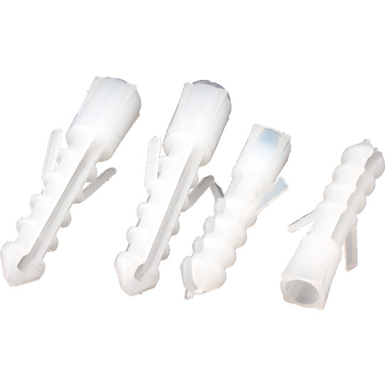 Expansion Tube Plastic Screw - White Nylon Fish-Shaped Rubber Plug ...