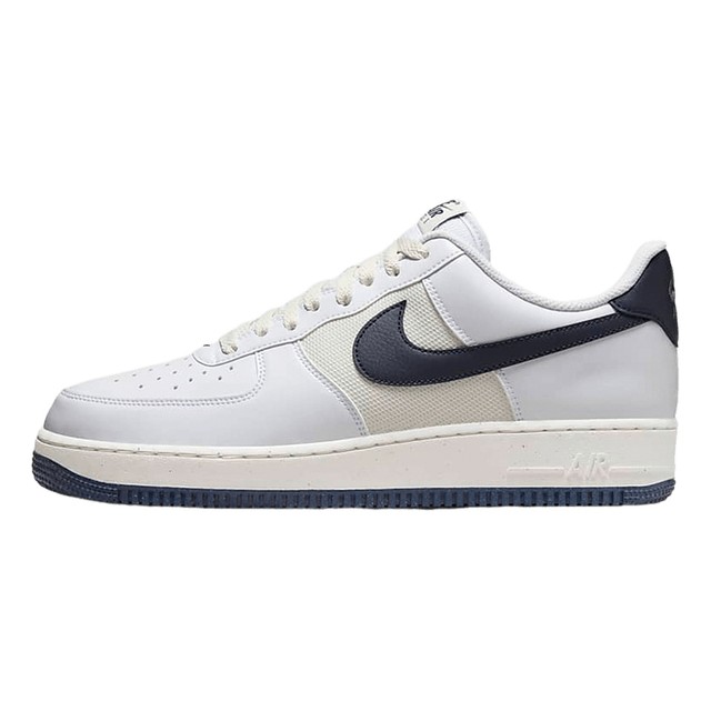 Nike Nike men's shoes Air Force 1 Air Force 1 AF1 white and blue low ...