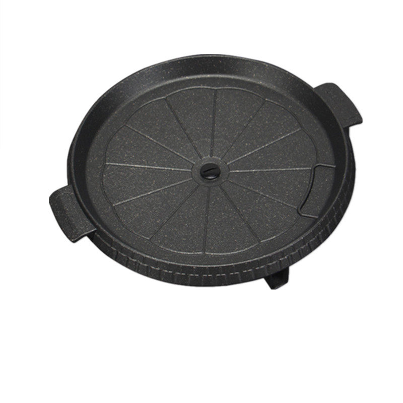 Fresh Pulse Korean Non-Stick Frying Pan - 32cm Metal Grill Plate