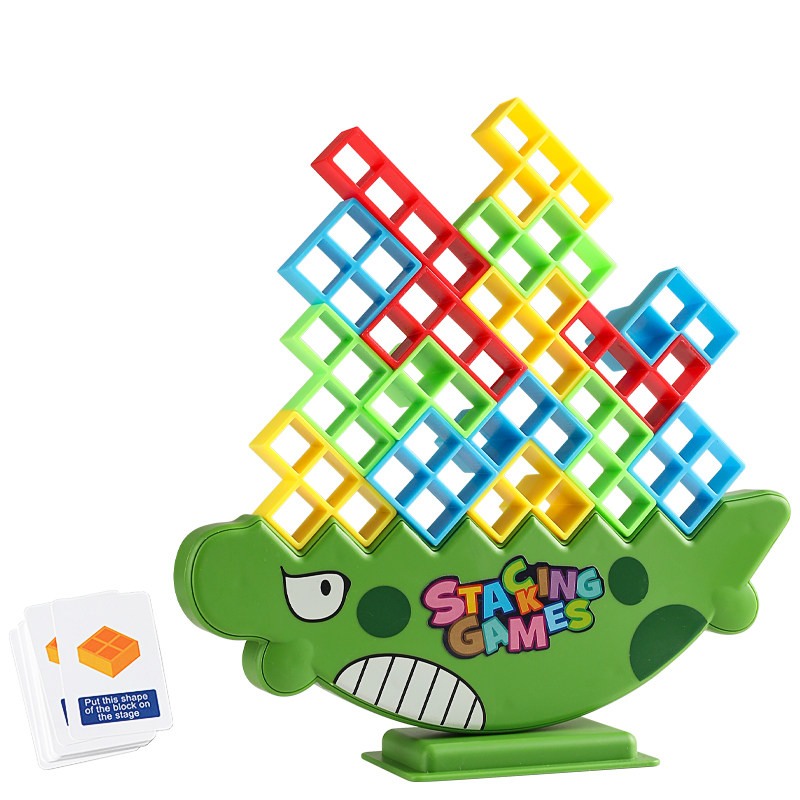 Tetris Jenga Balanced Swing Building Blocks Toy Children's Educational ...