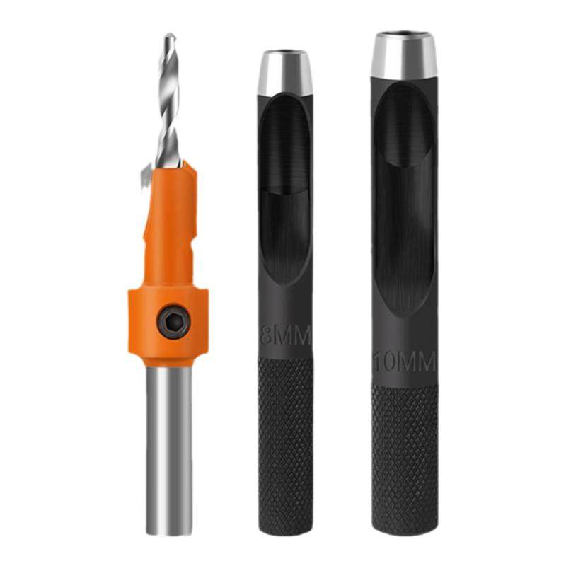 Edge Strip Punch Countersink Screw Drill Bit Set - Steel Punch for ...