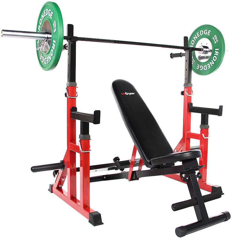 Adjustable Multifunctional Squat Rack with Bench Press for Strength ...
