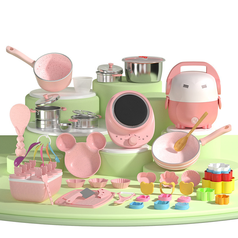 Mars Pig Mini Kitchen Cooking Set for Children - Realistic Kitchenware ...