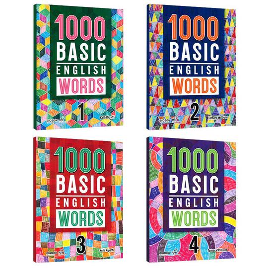 1000 Basic English Words Levels 1-4 - Illustrated Dictionary