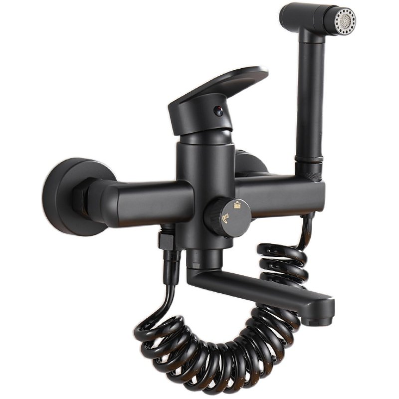 Spray Gun Faucet Hot and Cold Brass Mop Pool Faucet Extended Booster ...