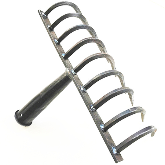 Good Day Nine-Tooth Curved Garden Rake - Żeliwo