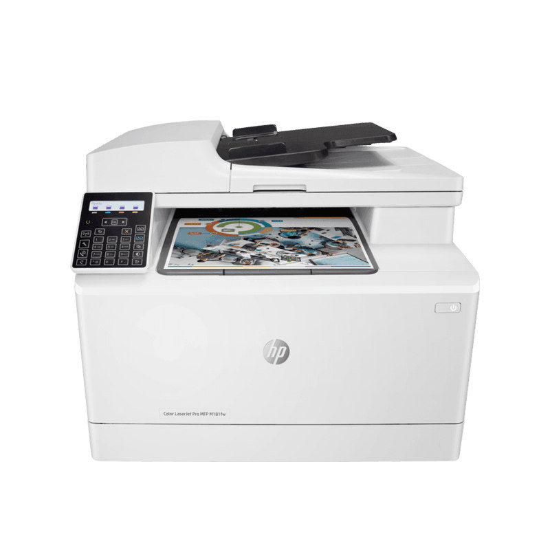 Hp 181fw color laser wireless wifi impresión copia escaneo alimentador ...