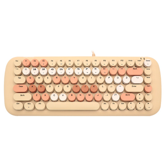 Mofii/Ferris Hand Mechanical Keyboard Green Axis, Milk Tea Color Cute ...