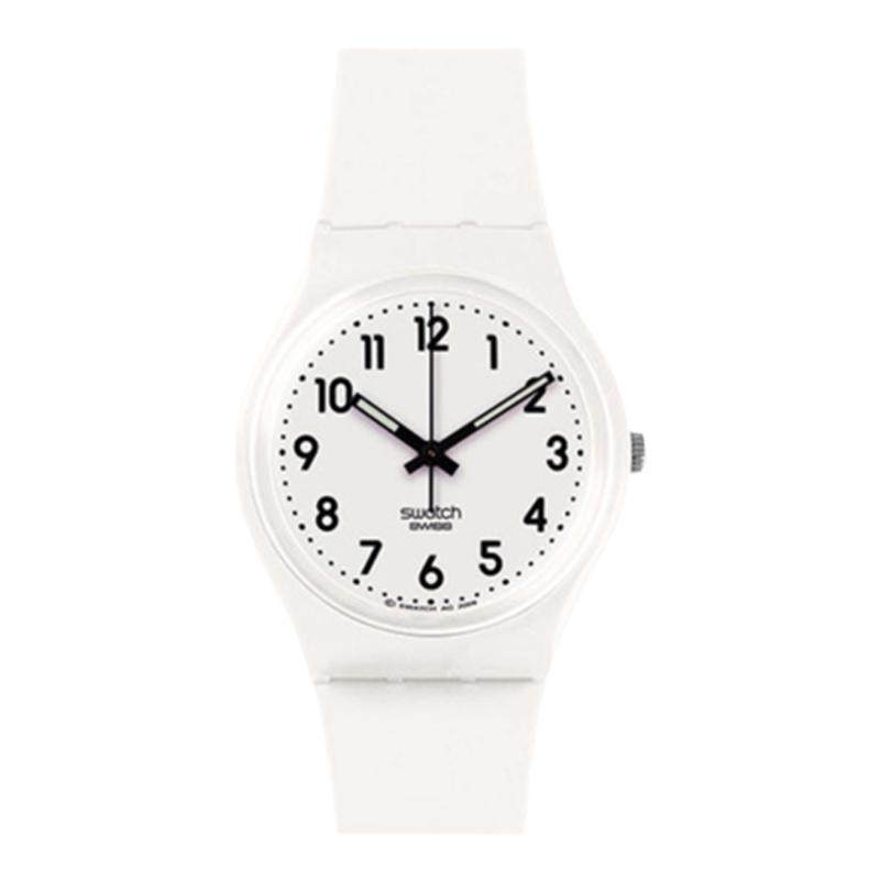 Swatch Swiss Watch - Simple White Quartz Men's and Women's Watch GW1510