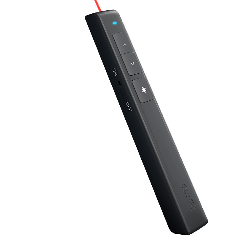 Deli Page Turning Pen PPT Remote Control Wireless Teacher Laser Pen ...