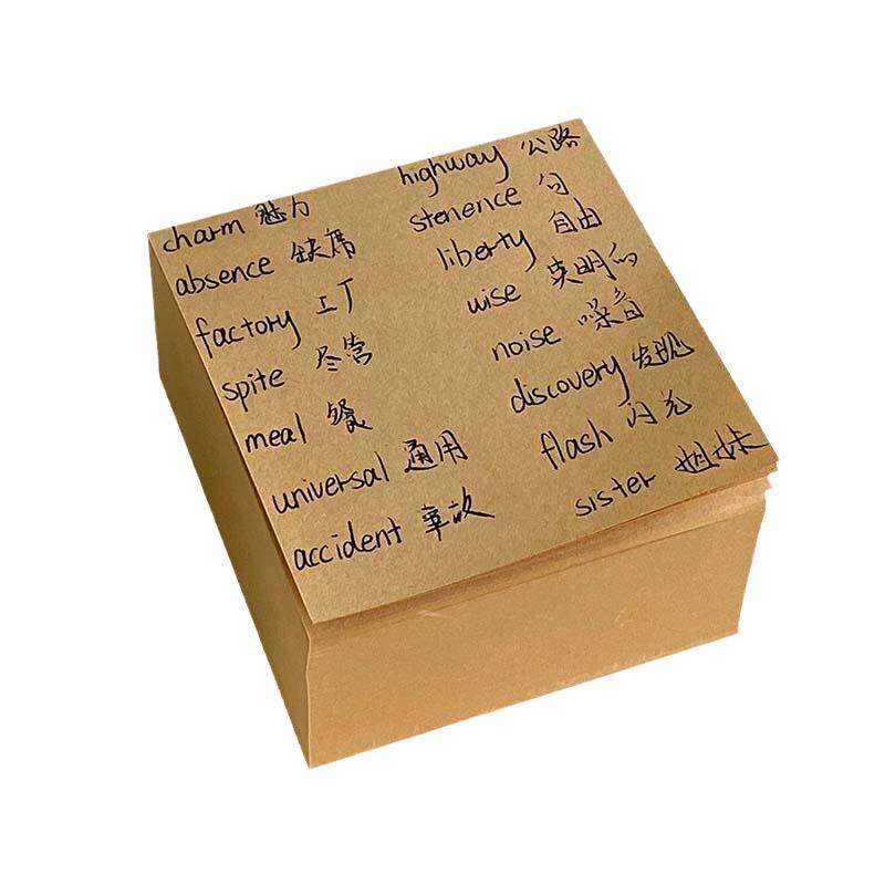Xiaohongshu same style square brick sticky note extra thick note pad ...