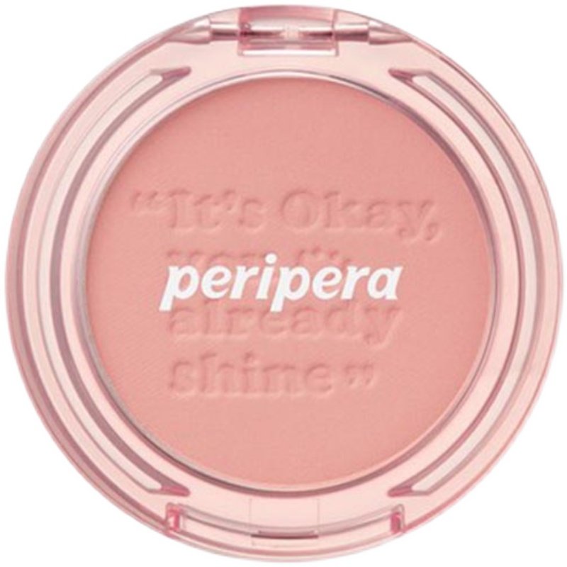 Peripera Filifera Sunshine Lettering Matte Blush - Warm Almond Powder