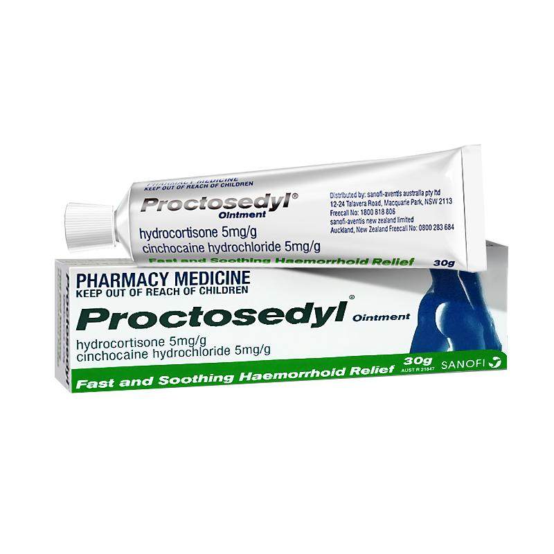 Proctosedyl Hæmoridecreme 30g - Lindring af kløe, ømhed og revner