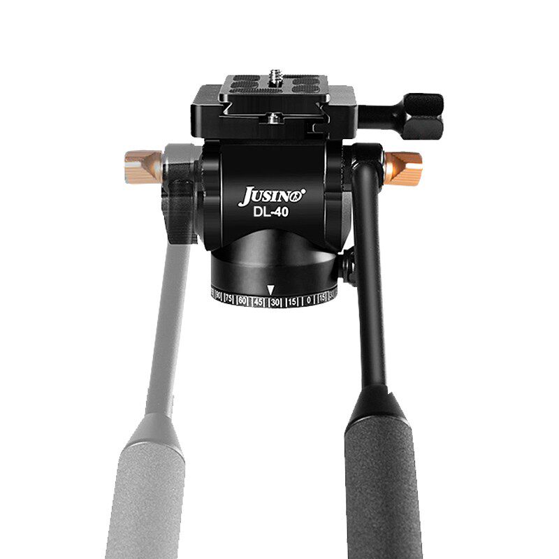 Jusino DL-40 Hydraulic Camera Tripod - Aluminum Alloy Gimbal for DSLR ...