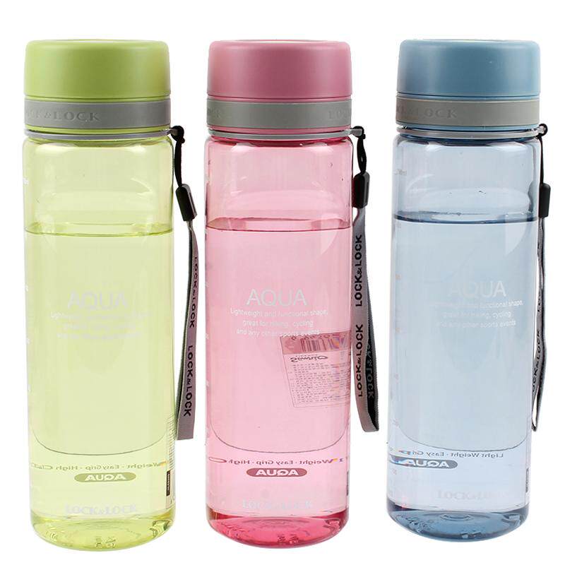 Lock&Lock Sports Water Bottle - 650ml Plastic Kettle with Rope