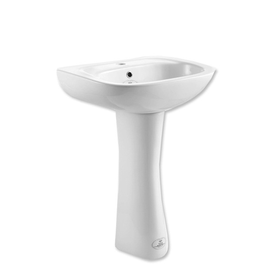 Faenza Ceramic Column Wash Basin - 12L Single Hole - Fp3601