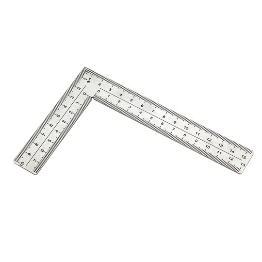 Mini Right-Square Stainless Steel L-Shaped Ruler - High-Precision Scale ...
