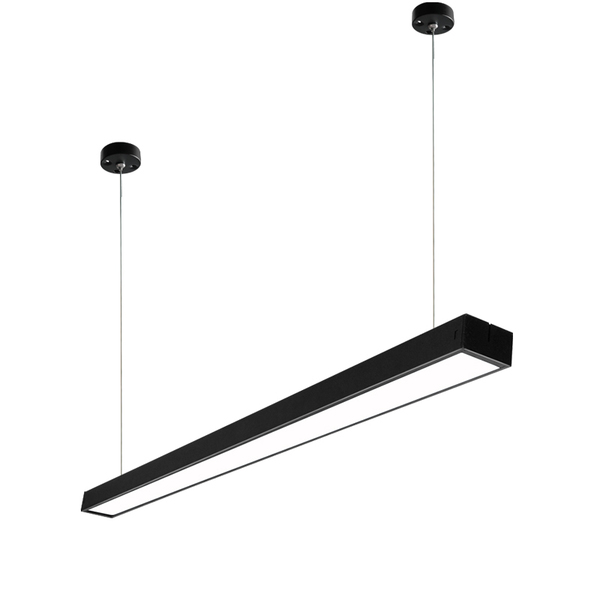 Aluminum square tube ceiling led strip light office chandelier ...