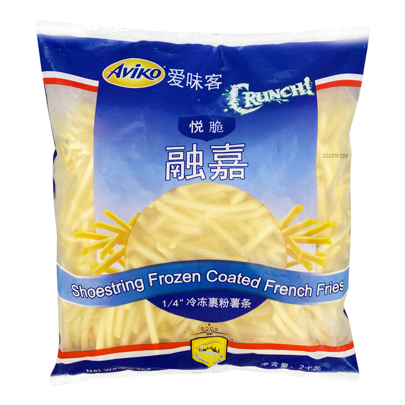 Aiweike Wrapped Powder French Fries Frozen Semi-Finished Original Cut ...