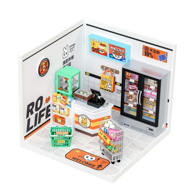 Robotime Bakery DIY House Building Blocks - Miniature Puzzle Model