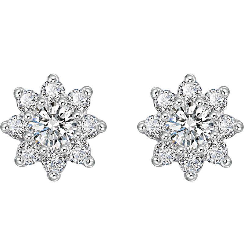 Crd Kelaidi Platinum Diamond Snowflake Ohrringe