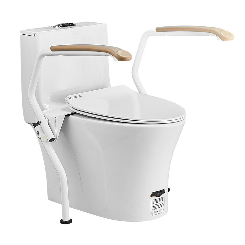 Punch-Free Folding Toilet Armrest for Elderly Safety