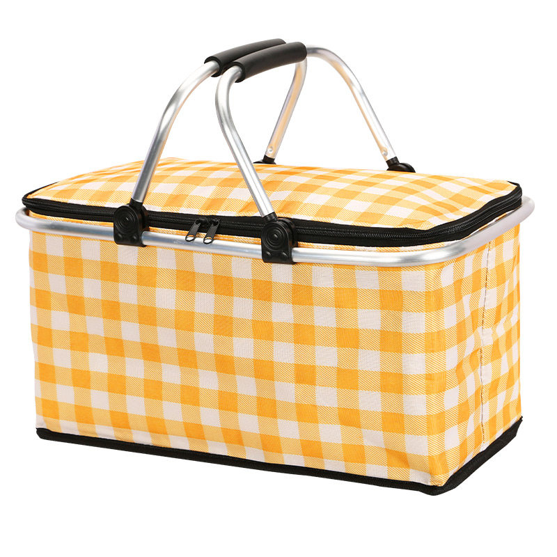 Foldable Picnic Basket for Outdoor Adventures and Camping