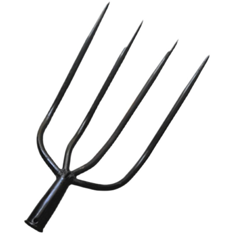 Garpu rumput berongga garpu enam gigi: garpu baja besi pertanian untuk ...