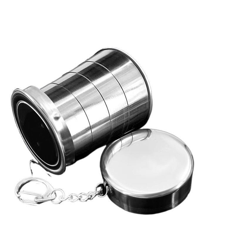 304 Stainless Steel Folding Cup Portable Retractable Mouthwash Small ...