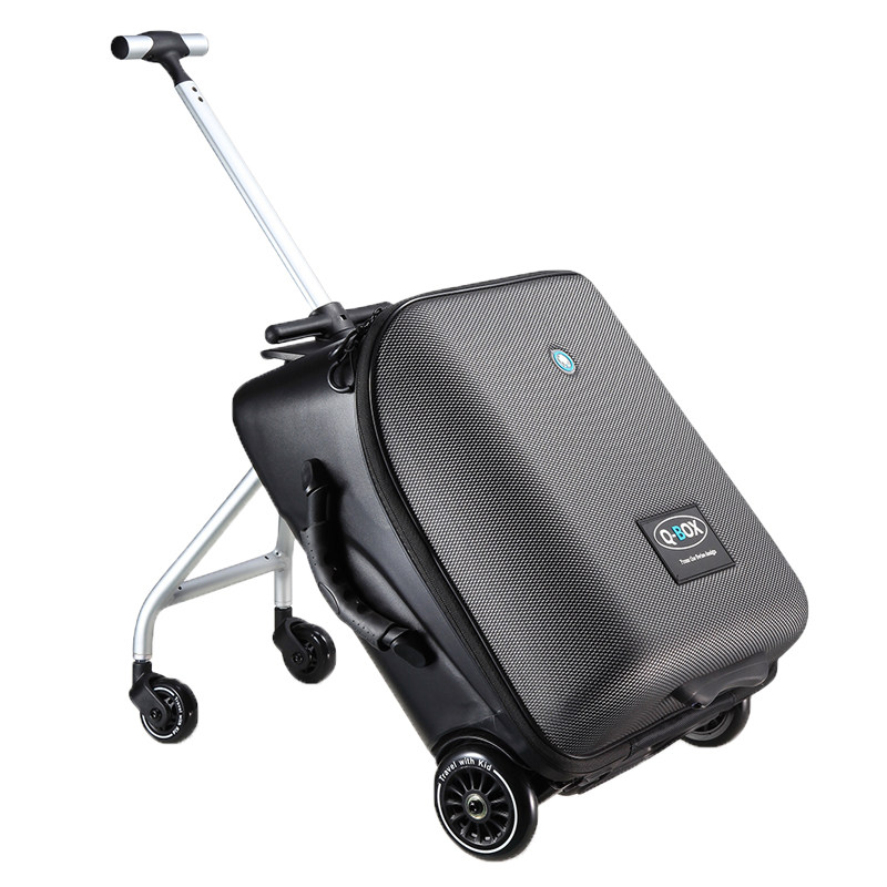 Qbox Beg Luggage Kanak-Kanak - Troli Beg Lazy - PVC - Unisex