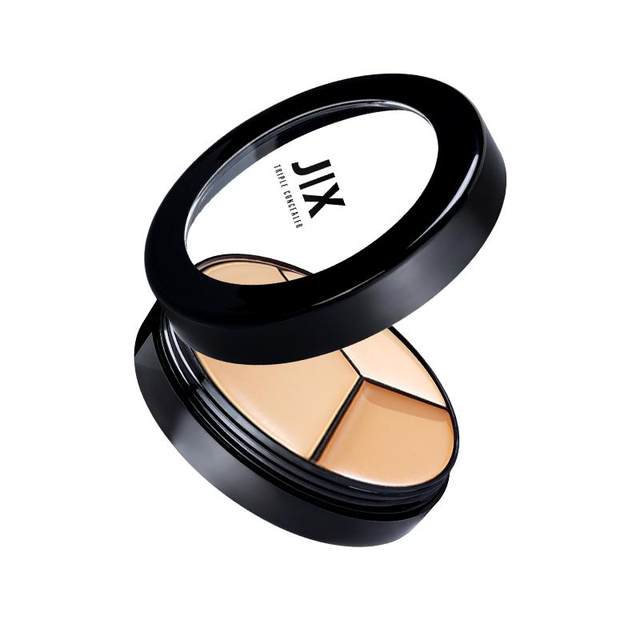 jix three-color concealer powerfully covers spots, acne marks and dark circles 15g large capacity