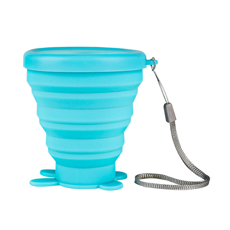 Travel mouthwash cup silicone - outdoor retractable foldable water cup ...