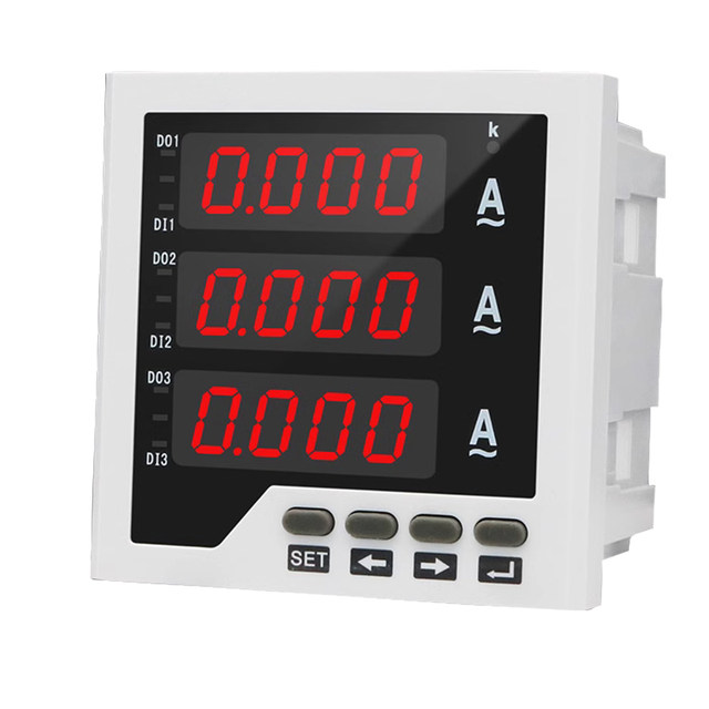 LCD three -phase current meter showing AC voltage table 380V digital ...