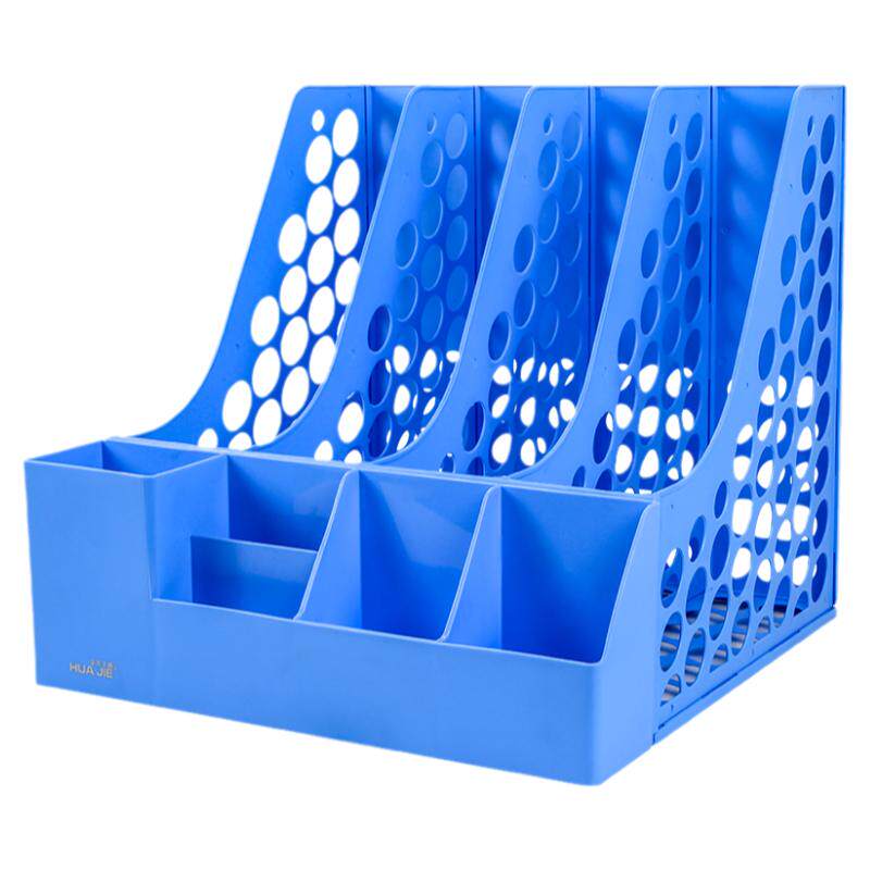 Desktop File Rack Bookshelf A4 Plastic Multi-Layer File Box Office Supplies